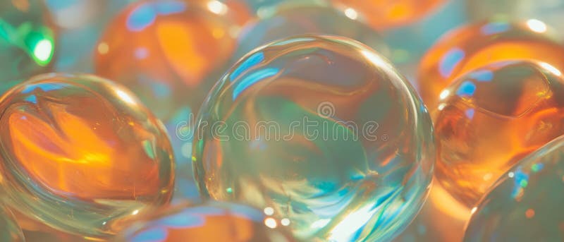 Swirling Patterns of Colored Glass Marbles on a Smooth Surface Stock ...