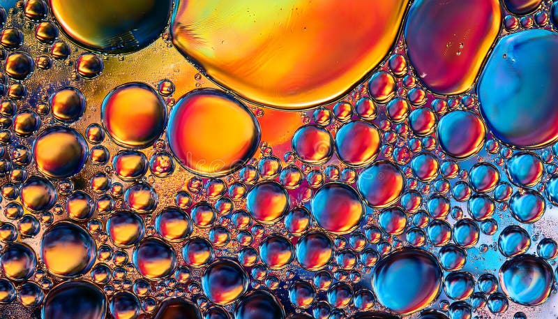 Colorful Abstract Patterns Formed by the Unique Interaction of Oil and ...