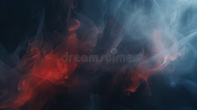 Red and Blue Smoke Texture on Black Background Stock Illustration ...
