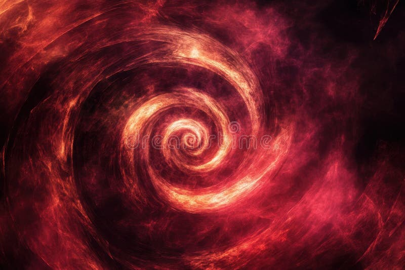 Swirling Patterns of Red and Orange Create a Mesmerizing Cosmic Vortex ...