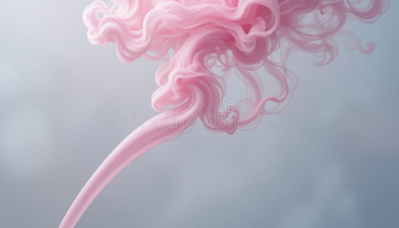 Swirling Pink Liquid Creates Mesmerizing Visual Effect, Evoking Sense ...