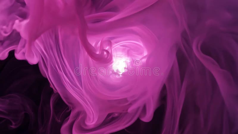 Swirling Pink and Purple Smoke with Glowing Highlights, Creating an ...