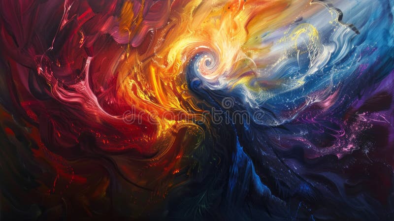 Swirling Powerful Light Energy Stock Illustration - Illustration of ...