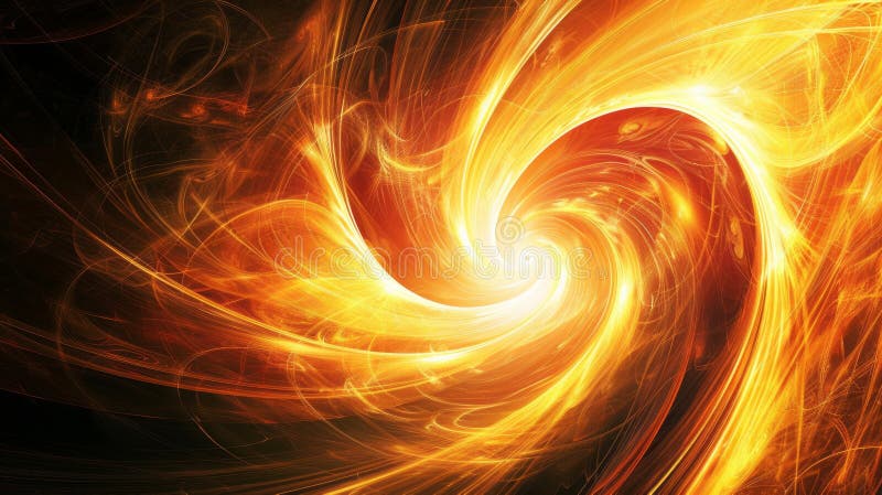 Swirling Powerful Light Energy Stock Illustration - Illustration of ...
