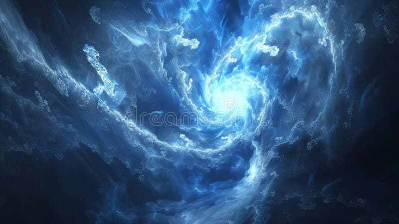 Swirling Powerful Light Energy Stock Illustration - Illustration of ...