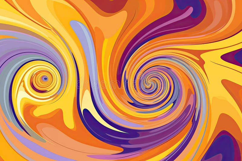 Swirling Psychedelic Pattern, Retro Wave Wallpaper, Fluid Groovy ...