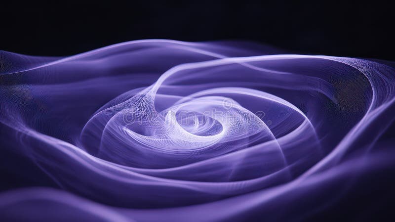 Swirling Purple Waves Create a Beautiful Abstract Pattern in the Dark ...