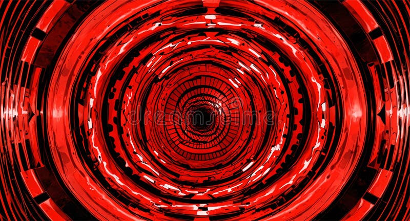 Swirling, Red, and Black Pattern that Creates a Mesmerizing, almost ...