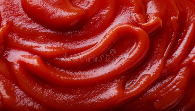 Swirling Red Ketchup Pattern Creating Dynamic Texture Stock Photo ...