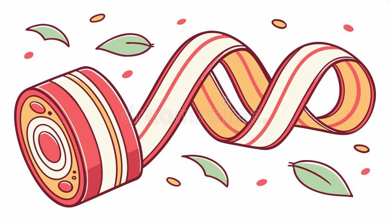 Swirling Ribbon Design, Decorative Element and Flowing Vector Art ...