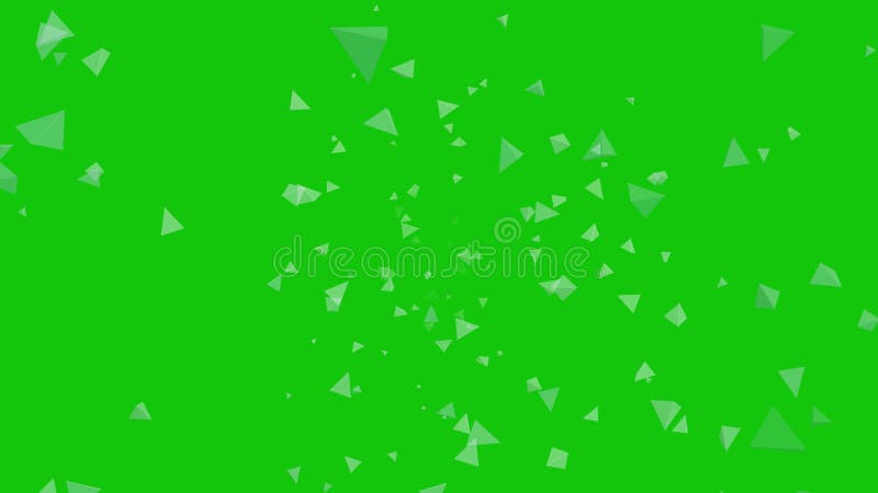 Swirling, Rotating 3D Triangle Shapes Green Screen Stock Footage ...