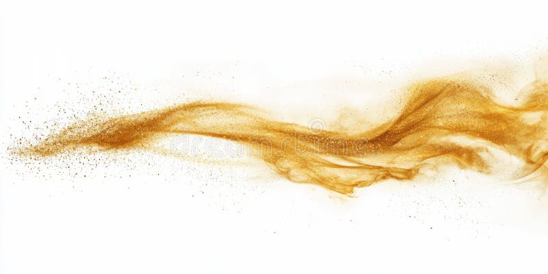 Swirling Sand Explosion Creating Dynamic Shapes and Patterns, Golden ...