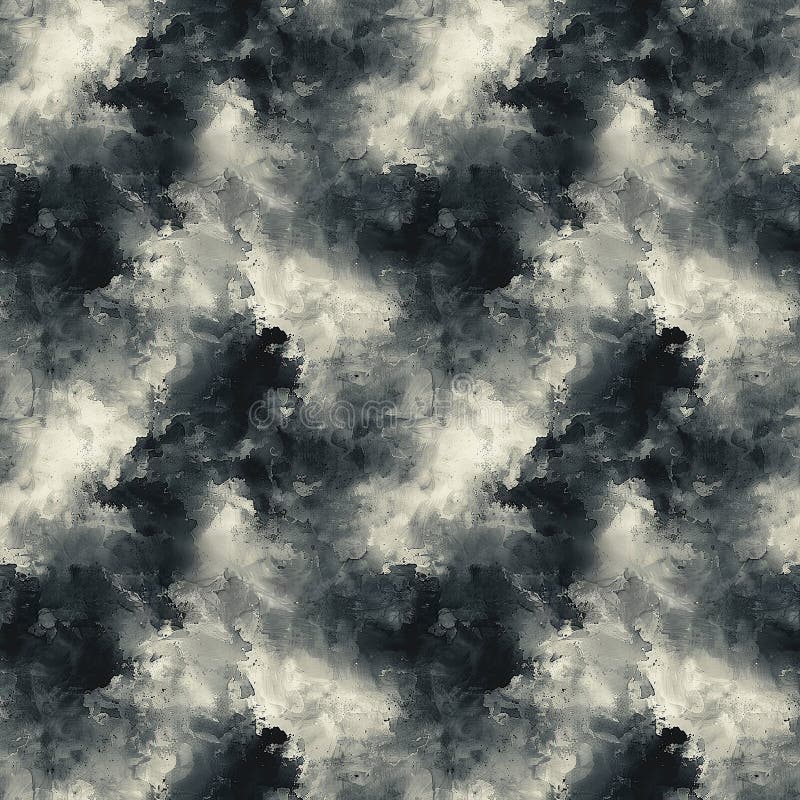 Dynamic Black and White Abstract Cloud Patterns Creating a Dramatic ...