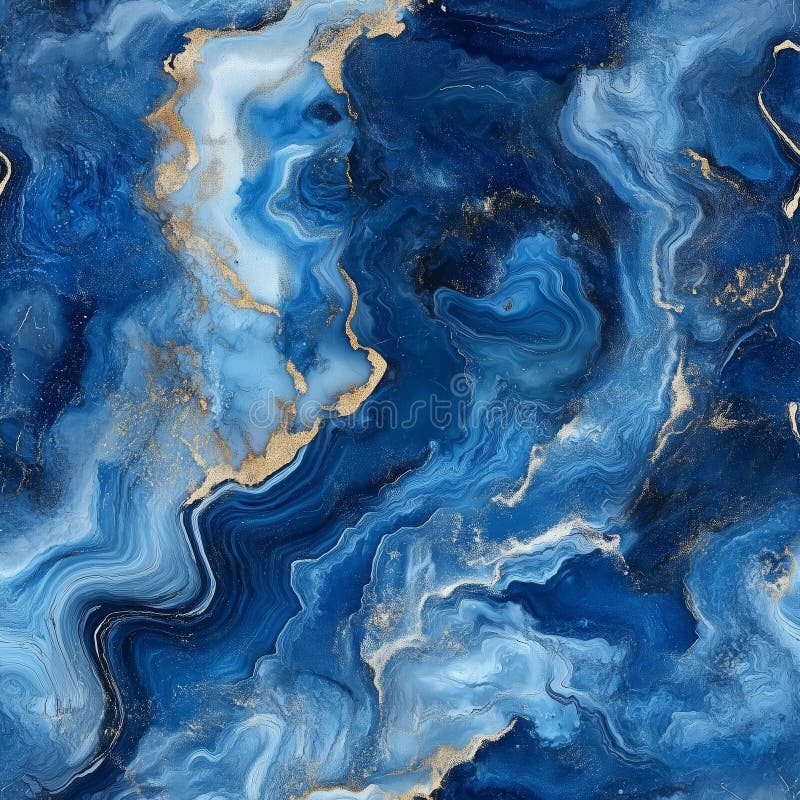 Mesmerizing Blue Marble Pattern Showcasing Elegance and Depth in Design ...