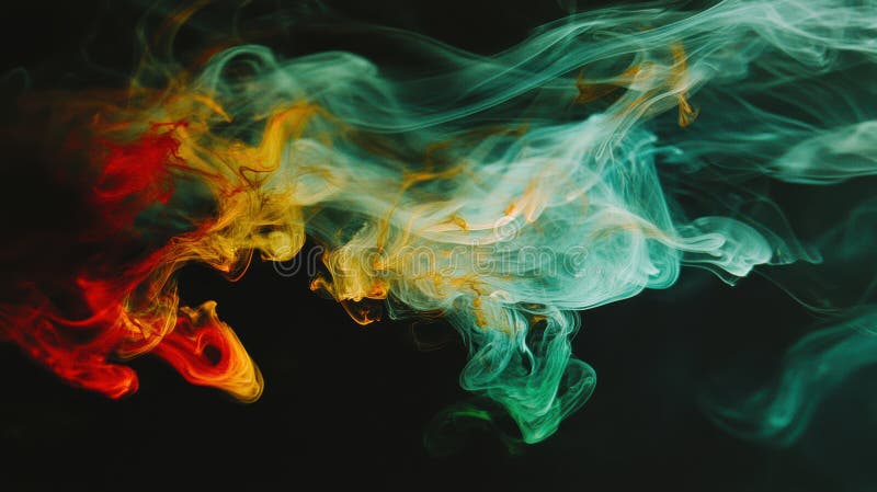 Swirling Smoke Against a Dark Backdrop Creates a Captivating Visual ...