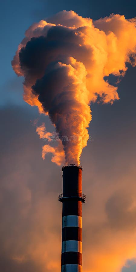 Swirling Smoke Rising from Chimney Stock Illustration - Illustration of ...