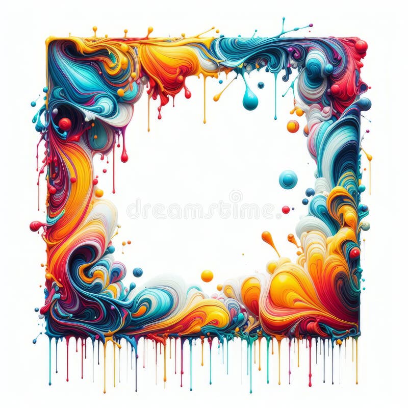 Swirling Spectrum Frame stock photo. Image of space - 300583832
