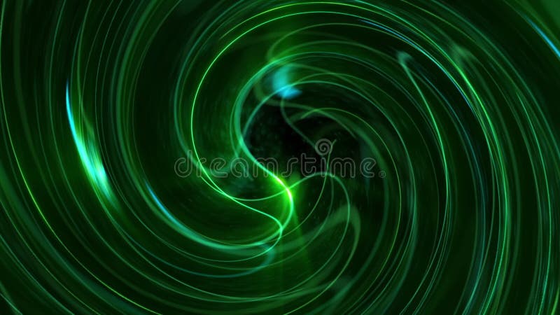 Swirling Green Energy Light Beams Abstract Background Stock Footage ...