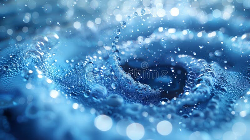 A Swirling Spiral Motion in a Circle with Air Flow Bubbles Concept ...