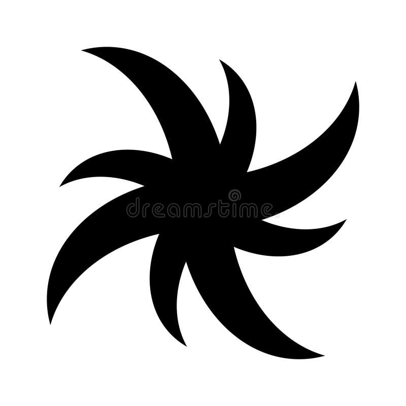 Swirling Star Shape Dynamic Element Stock Vector - Illustration of ...