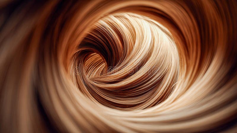 Swirling Strands of Blond and Light Brown Hair Create a Mesmerizing ...