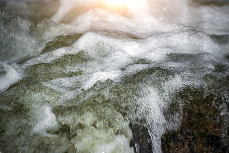 Bubbling Streams of Spring Meltwater Stock Photo - Image of current ...