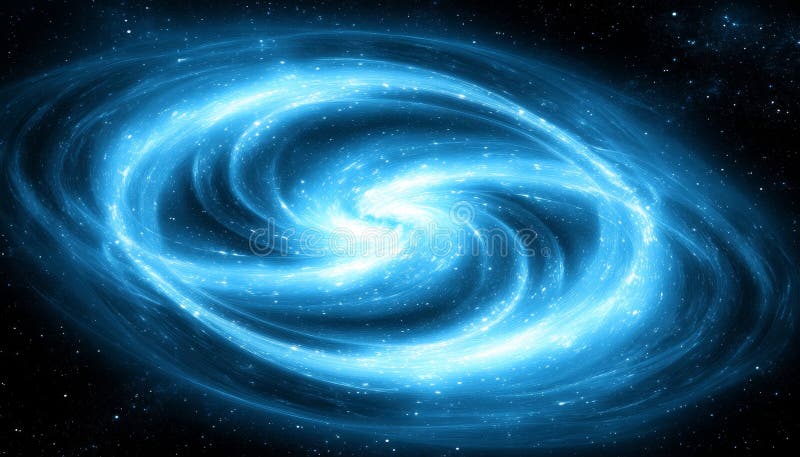 Swirling Teal Galaxy, Abstract Luxury Background with Teal Light Shine ...