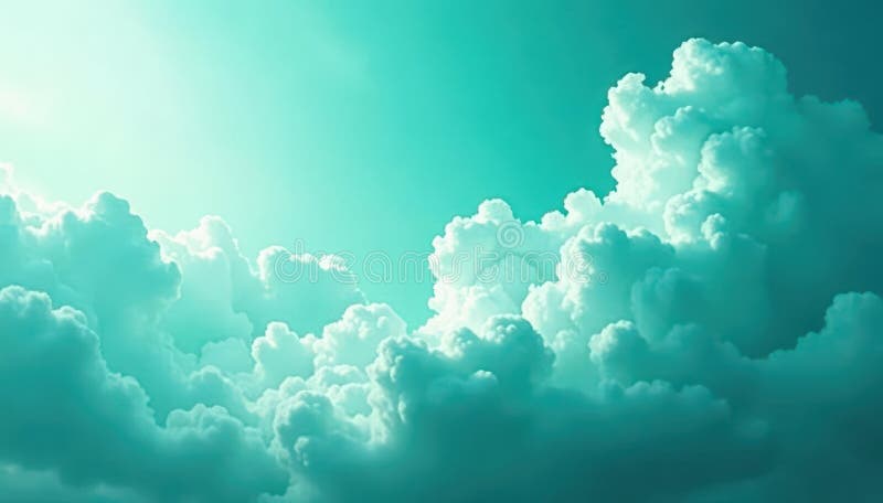 Swirling Teal White Clouds, Abstract Texture , Backdrop, Dye, Graphics Stock Illustration ...