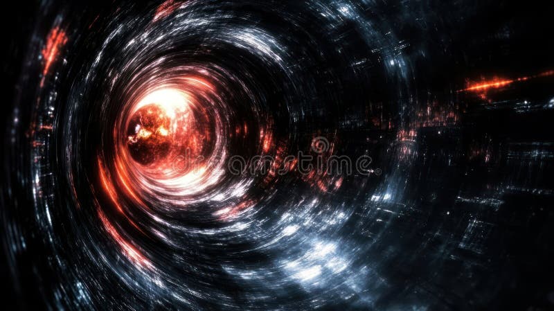 A Swirling Tunnel of Cosmic Energy, Suggesting Movement through Space ...
