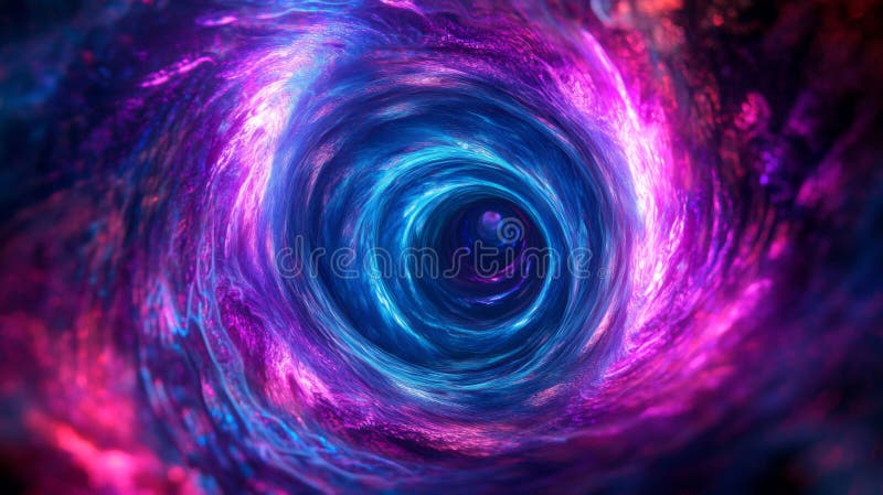 A Swirling Vortex of Blue and Pink Light Creates a Visually Stunning ...