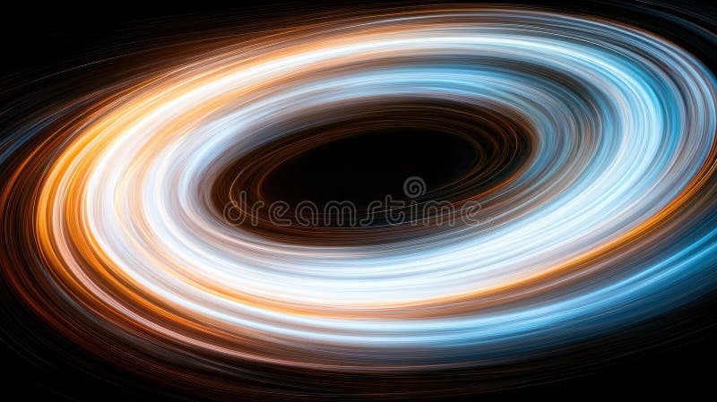 Swirling Vortex of Colorful Light Stock Illustration - Illustration of ...