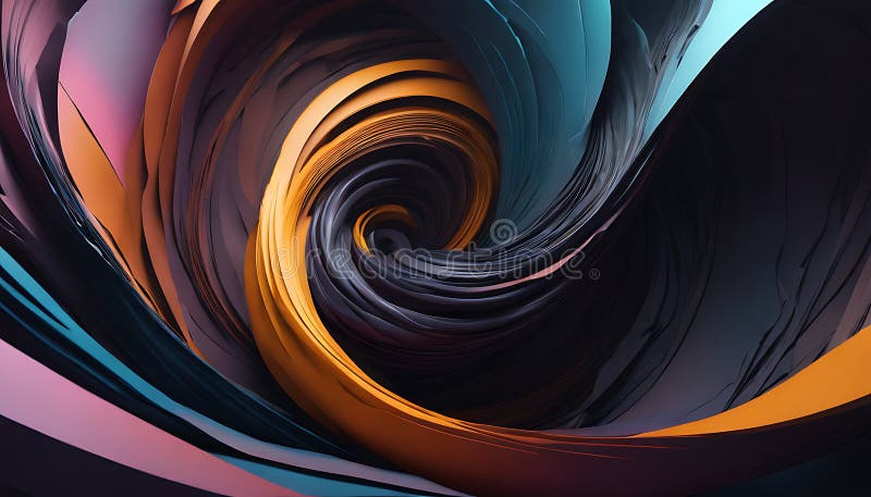 Spiral of Solitude stock illustration. Illustration of metaphor - 347971897