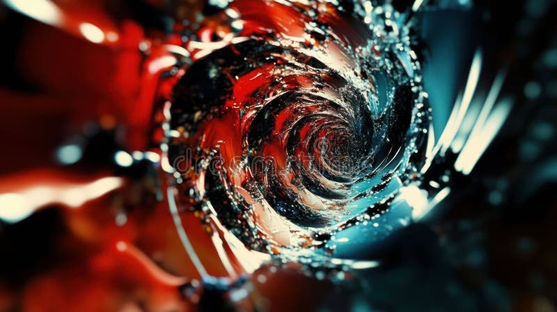 A Swirling Vortex of Colors and Textures, Creating a Dynamic and ...