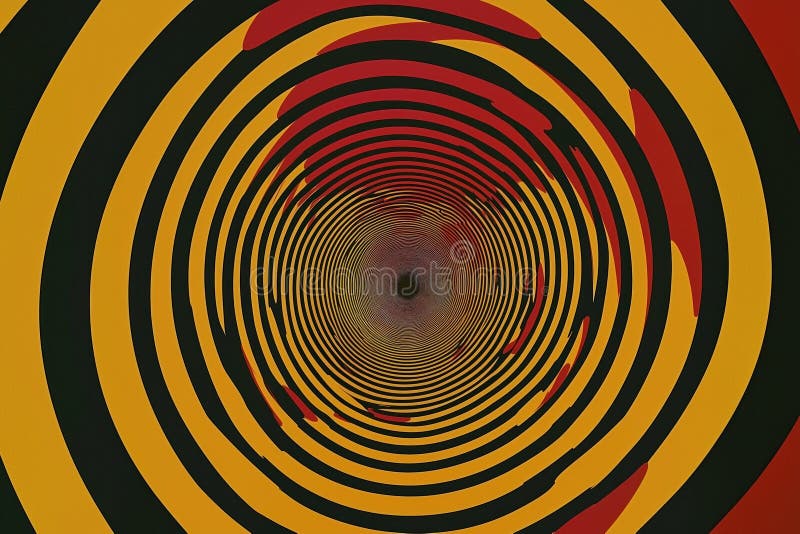 Swirling Vortex Creates Stunning Visual Illusion with Red and Yellow ...