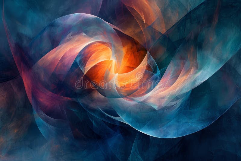 Swirling Vortex of Creativity Stock Illustration - Illustration of ...