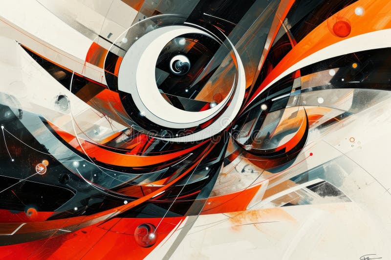 Swirling Vortex of Disorder Stock Illustration - Illustration of ...