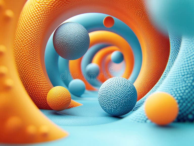 Swirling Vortex Drawing in Colorful Shapes for Transformative Visual ...