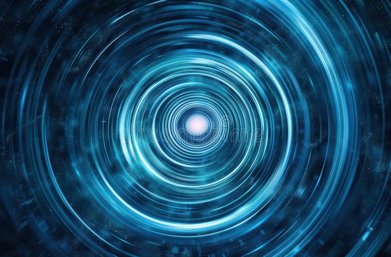 Swirling Vortex of Energy in the Cosmos Stock Illustration ...