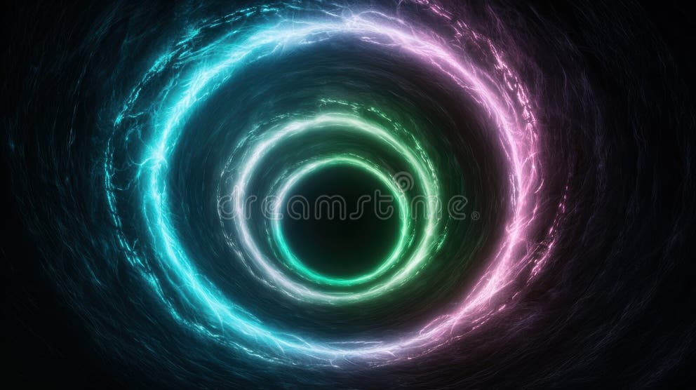 Swirling Vortex of Energy and Light Stock Illustration - Illustration ...