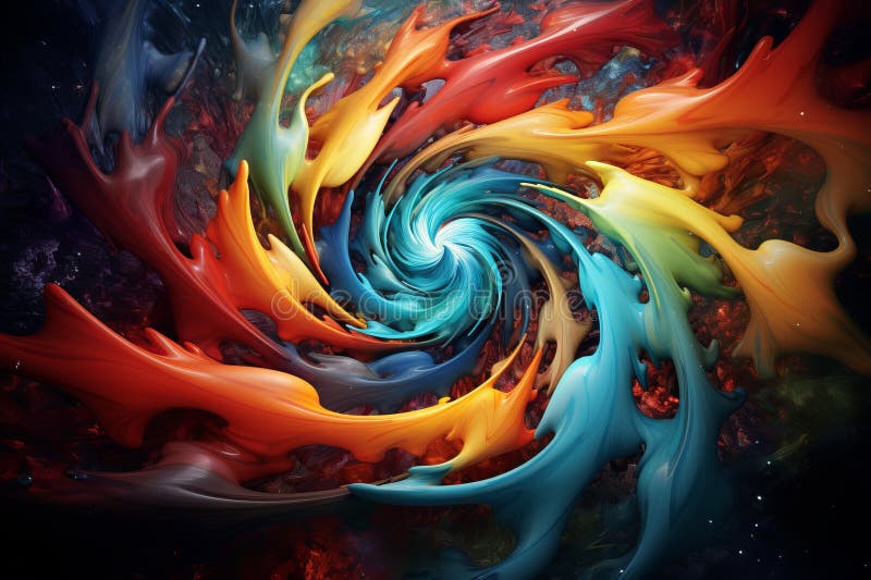 Swirling Vortex of Ideas stock illustration. Illustration of ...