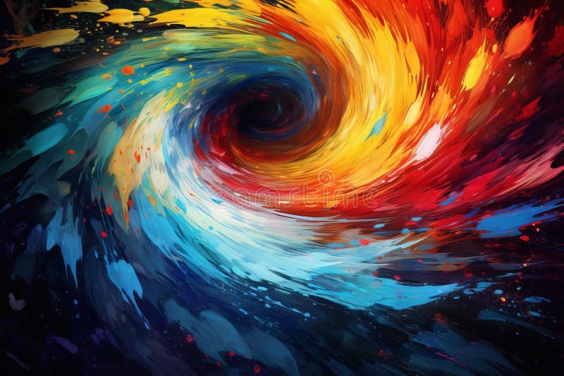 Swirling Vortex of Ideas stock illustration. Illustration of effect ...