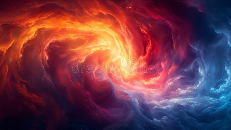 A Swirling Vortex of Light and Dark Colors Representing the Bending of ...
