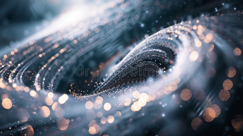 A Swirling Vortex of Light and Dark Representing the Intricate and ...