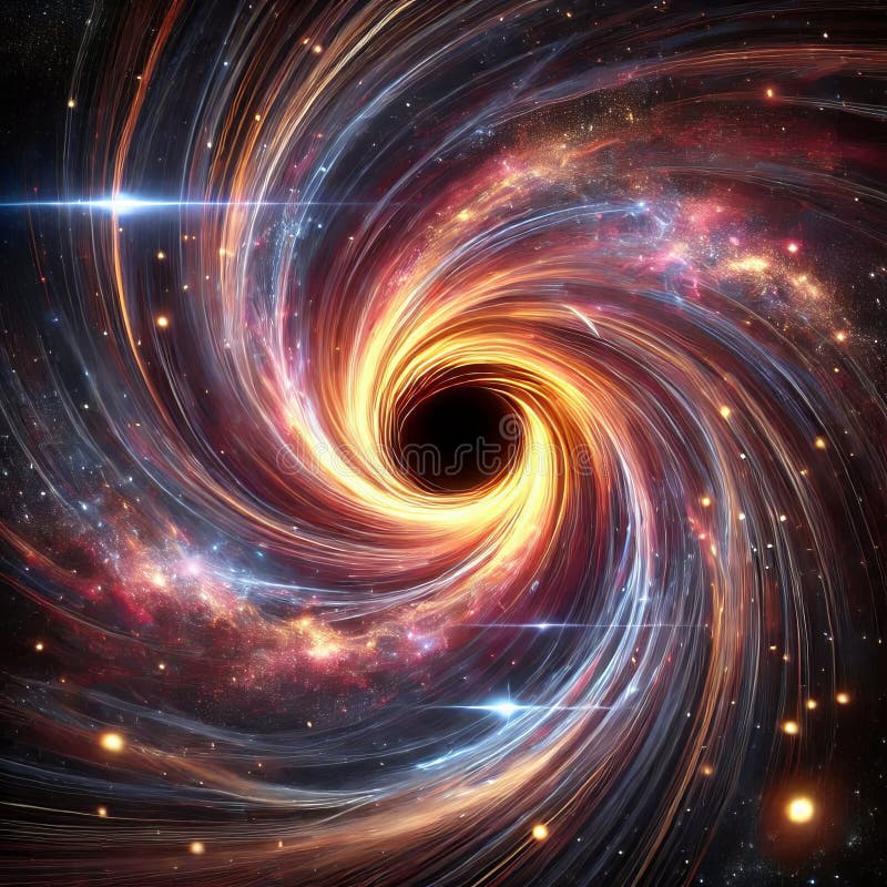 A Swirling Vortex of Light and Energy Representing the Immense G Stock ...