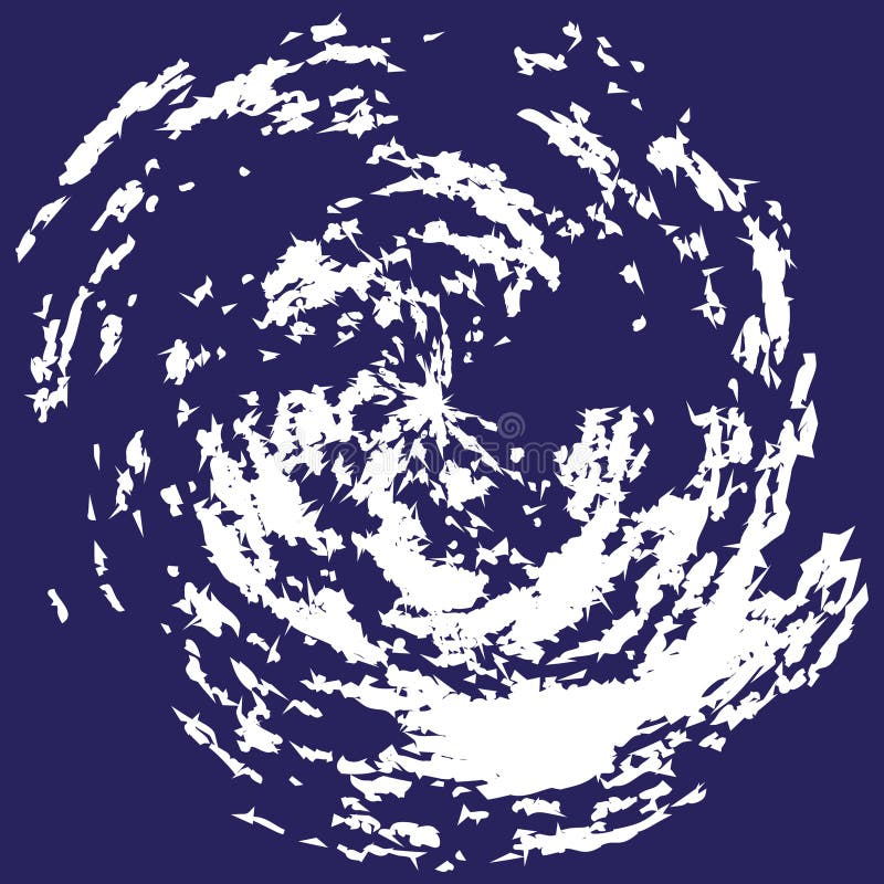Swirling Vortex Motion. White Abstract Spiral. Dynamic Energy Shape ...