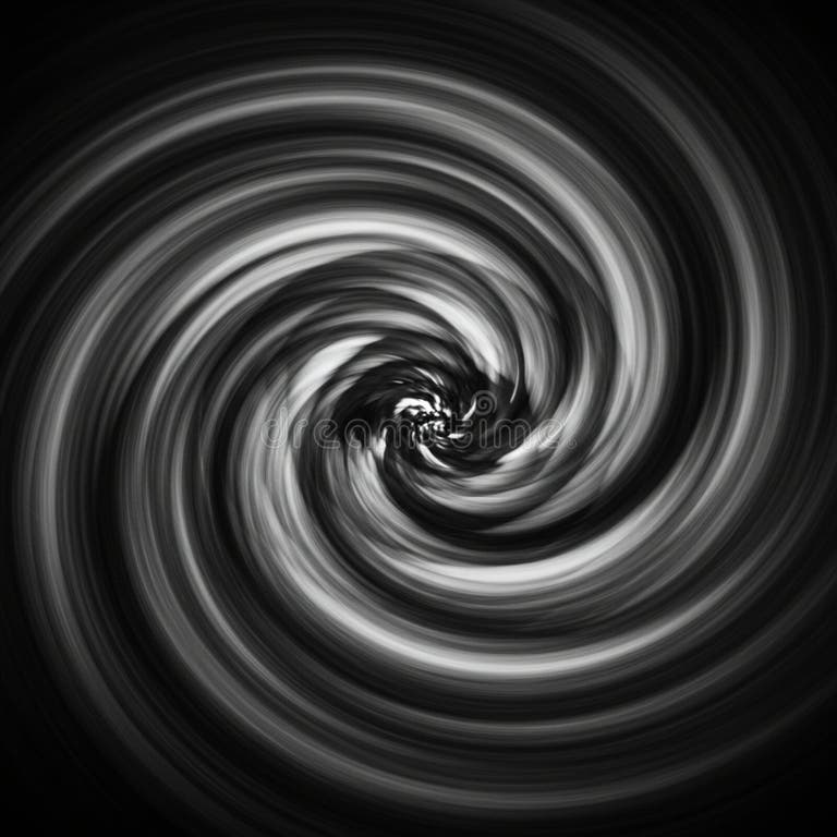 A Swirling Vortex Pattern with Black and White Gradients Creates a ...