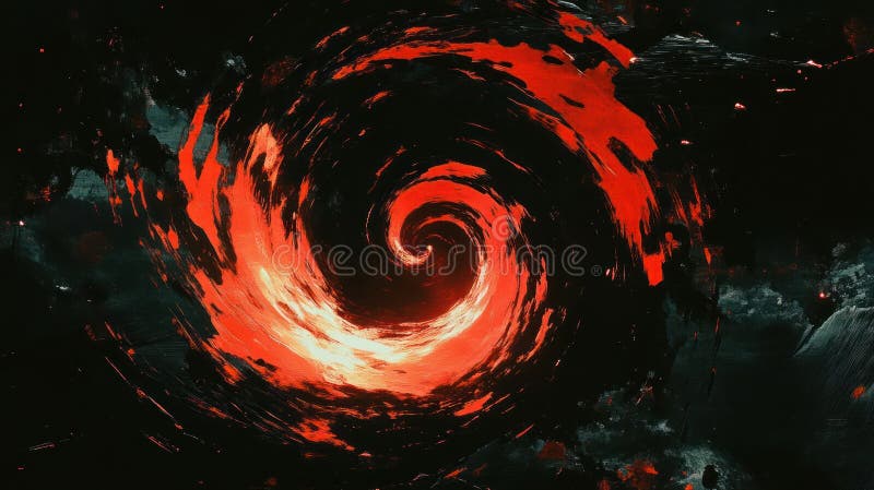 A Swirling Vortex of Red and Black, Evoking a Sense of Chaos and Energy ...
