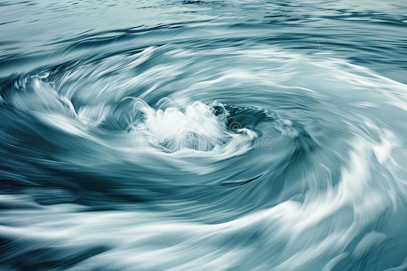 Swirling Water Currents Create Dynamic Movement in the Ocean ...