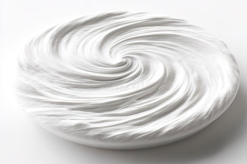 Swirling White Frosting on a Smooth Surface Creates an Inviting Dessert ...