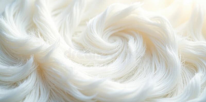 Swirling White Fur, Soft Texture Abstract, Elegant, Fluffy Background ...